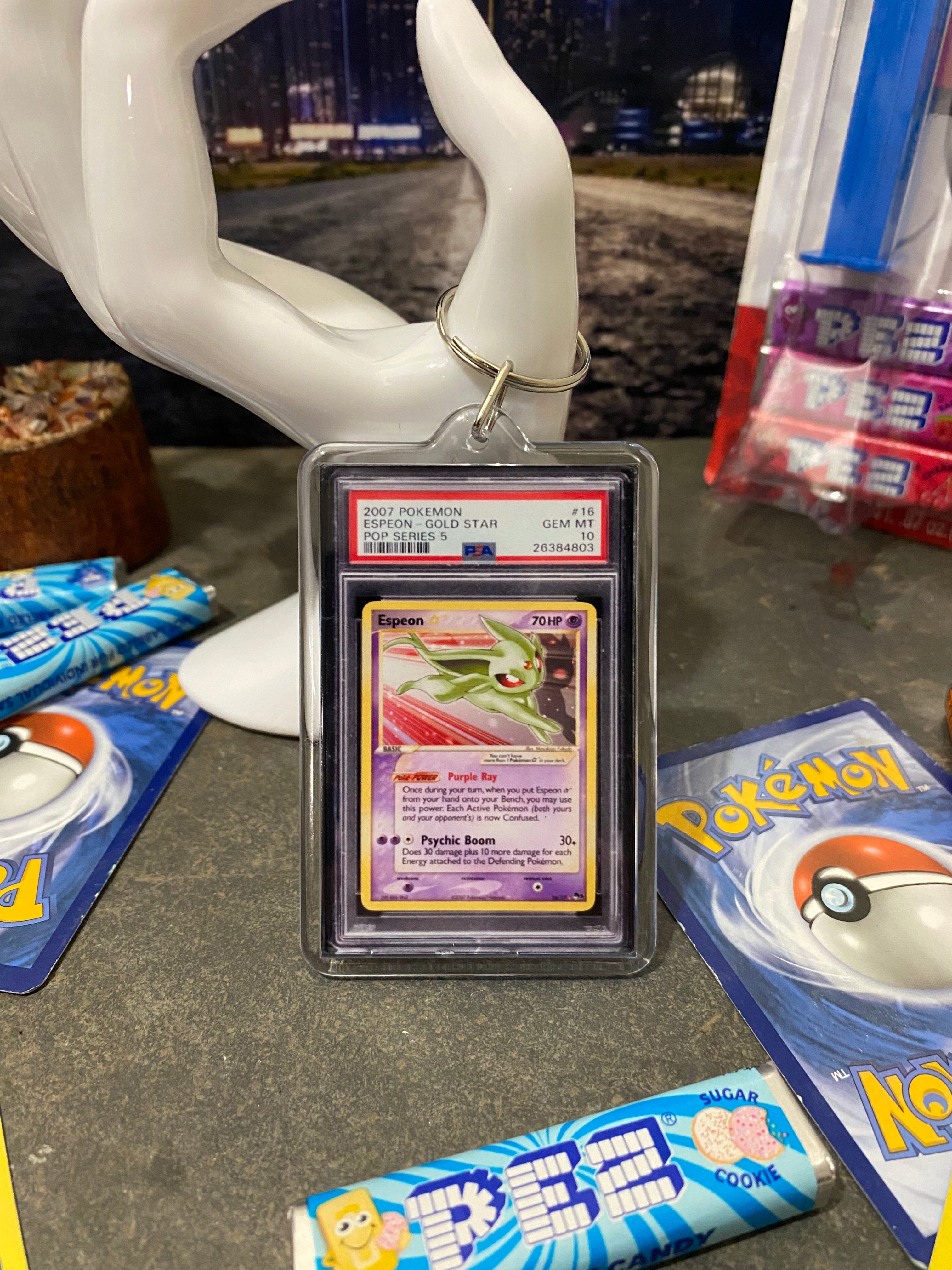 2007 Pokémon Gold Star Espeon PSA Slab Keychain – The Velcro Viking