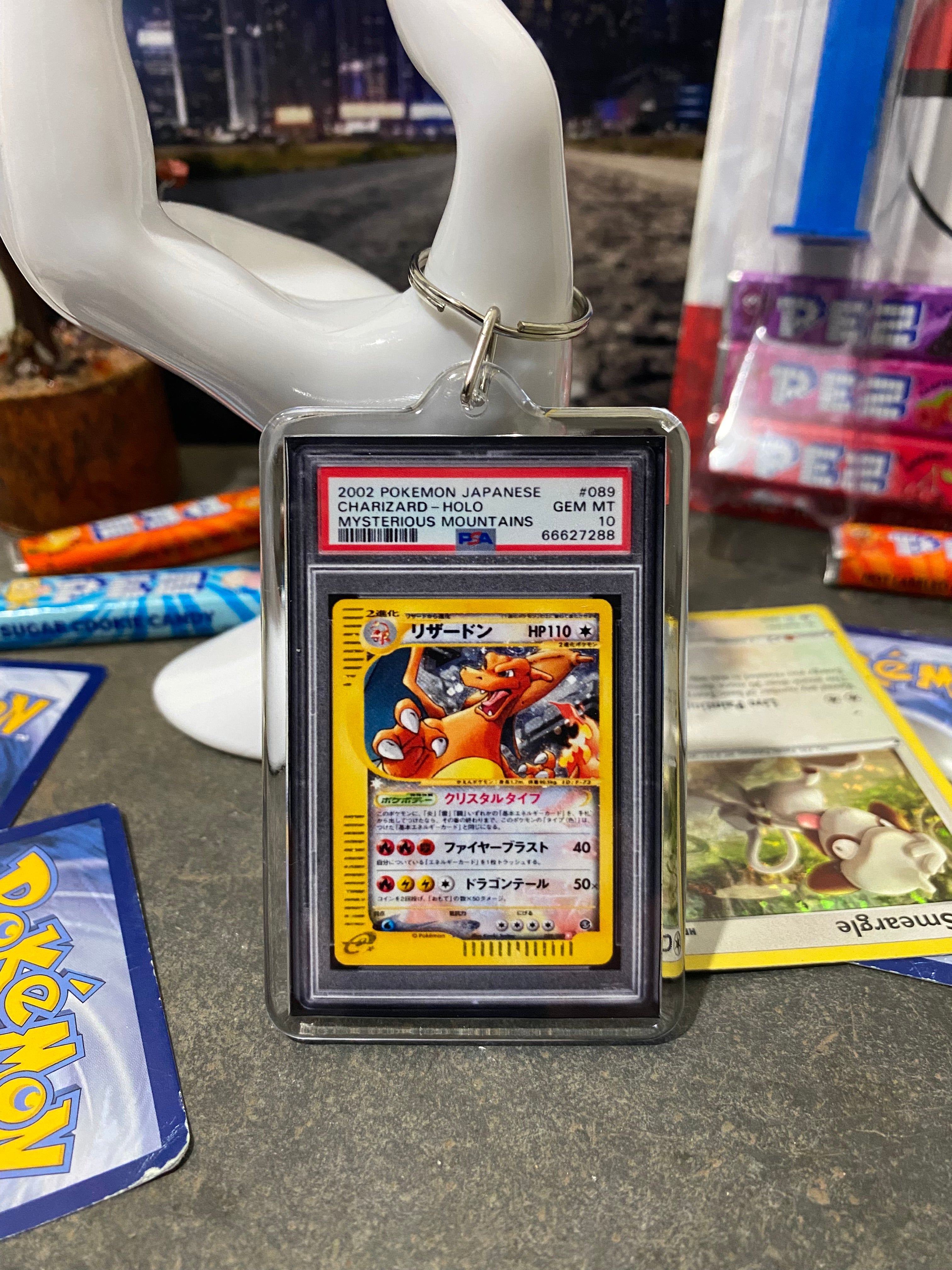 2002 Pokémon Japanese Charizard PSA Slab Keychain – The Velcro Viking